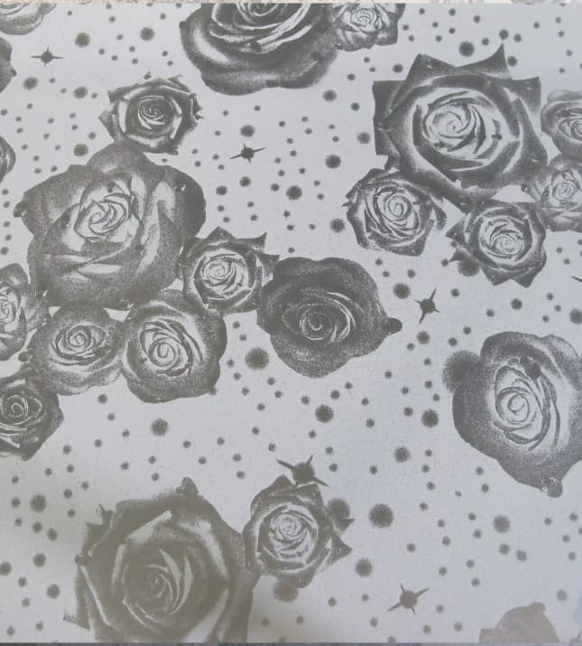 Rosen frosted edler Sichtschutz für Fenster